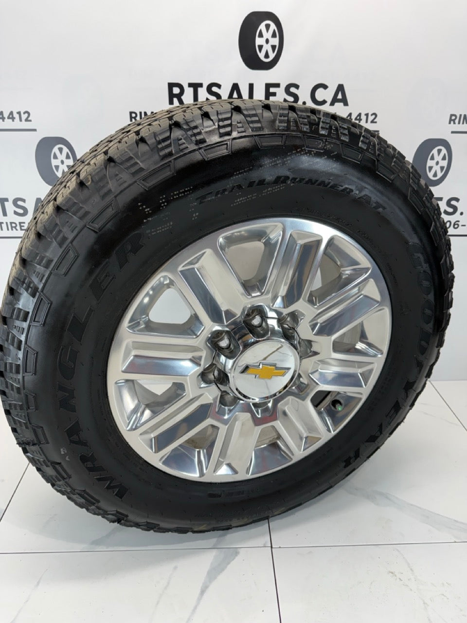 275/65/20 Goodyear All Weather Tires on 20" Factory GMC Rims 8x180 ...